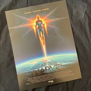 Marvel | Wall Decor | Limited Edition Captain Marvel Poster | Poshmark